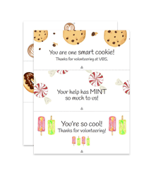 VBS Volunteer Appreciation Thank You Notes